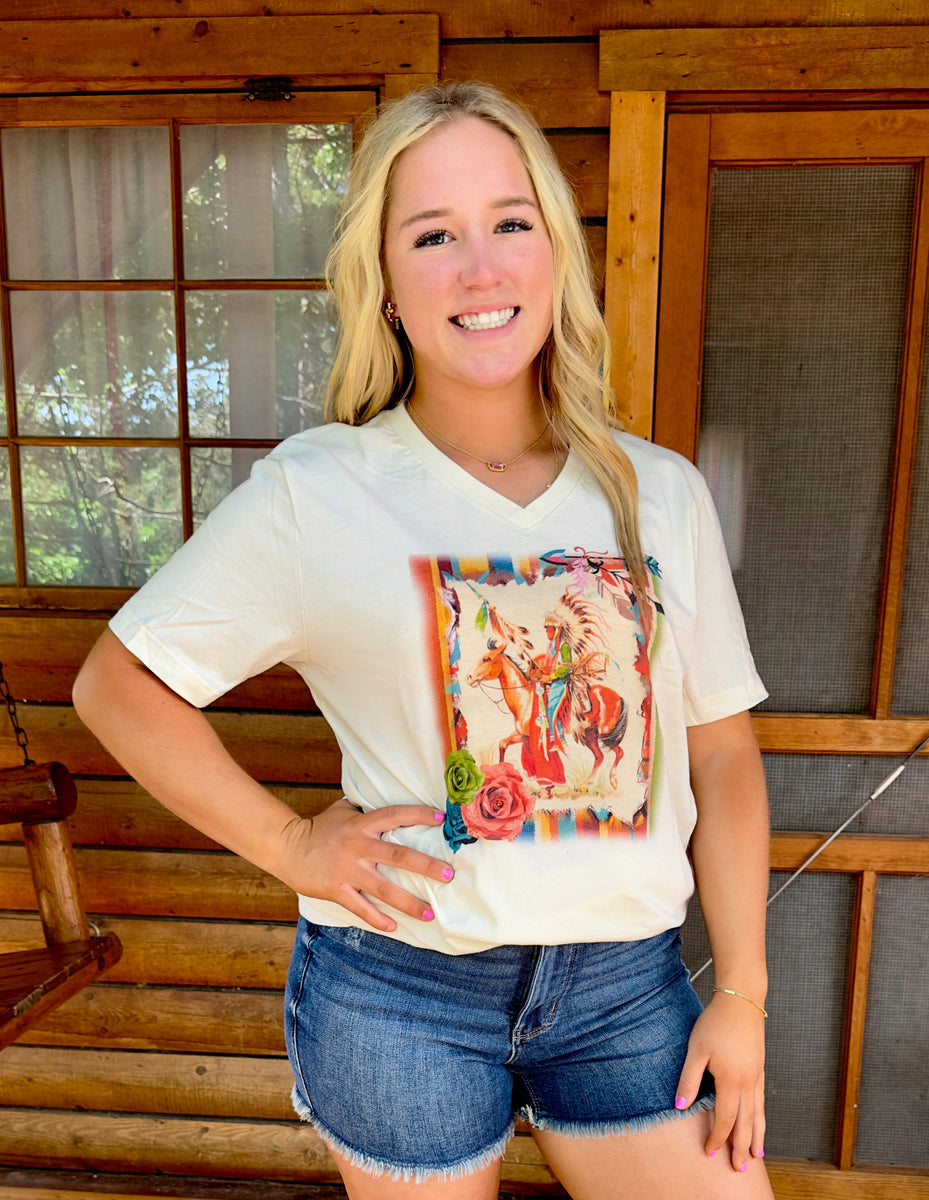 Chief Rider Tee #106– Cherokee Trading Post OK