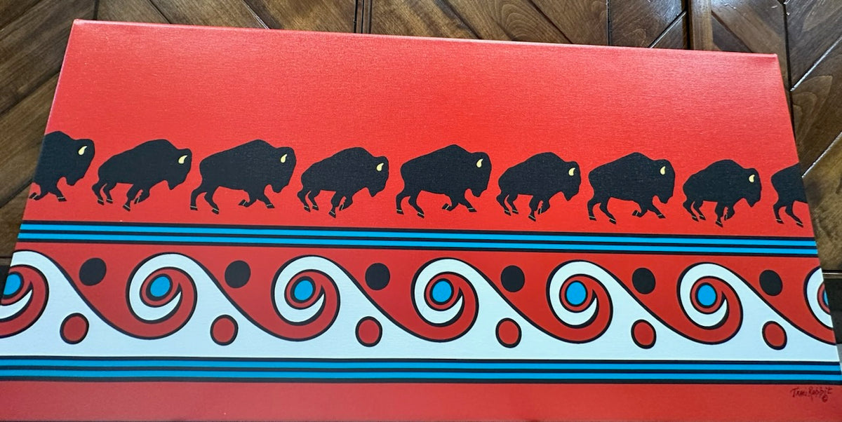 Tracie Rabbit 15x30 Giclee– Cherokee Trading Post OK