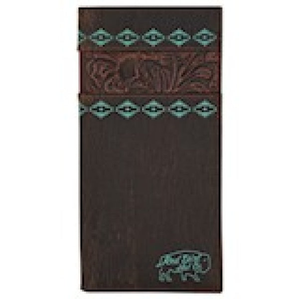 Red Dirt Tooled Accent w/Turquoise Design Rodeo Wallet– Cherokee ...